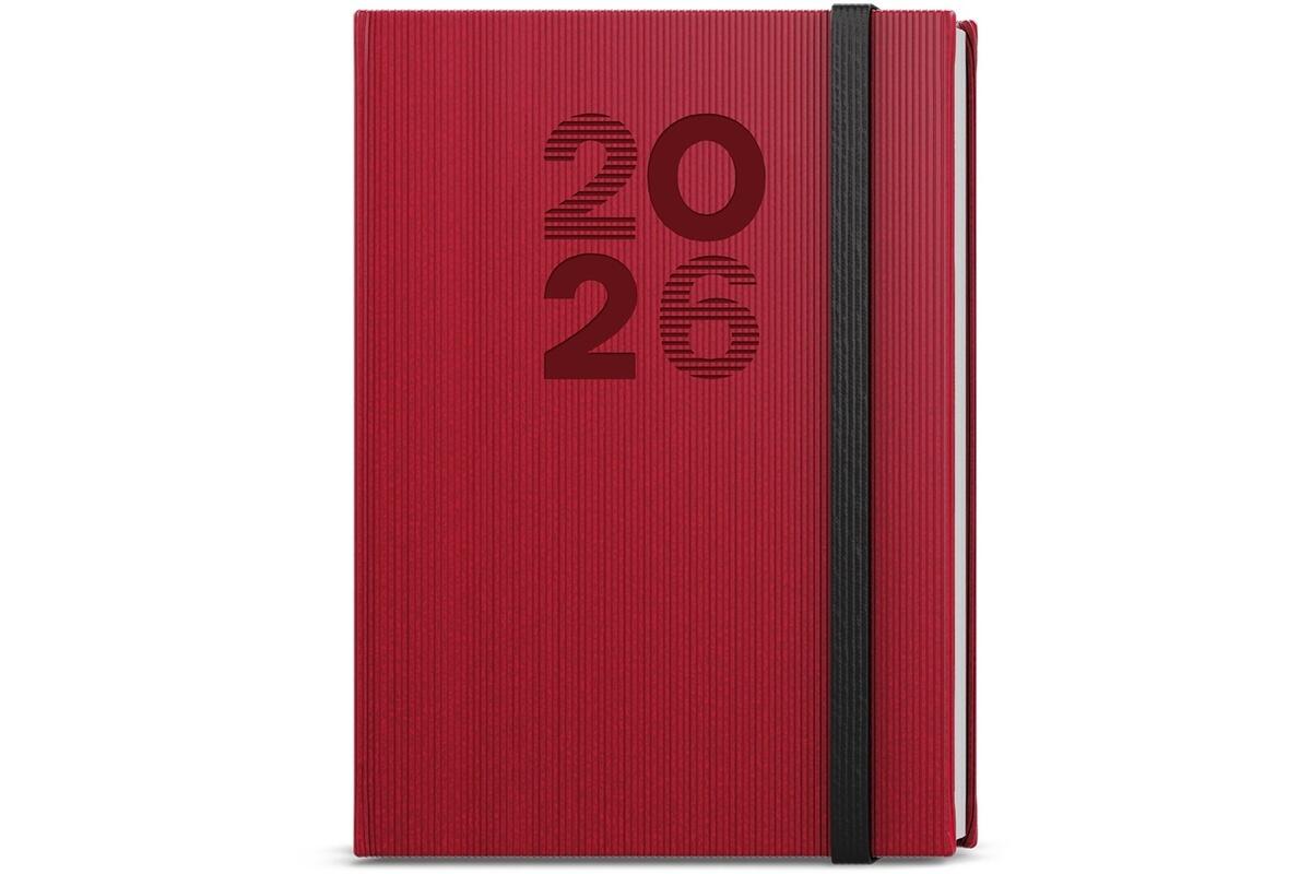 Diář denní A5 David, Vigo, červený | SMERO.CZ