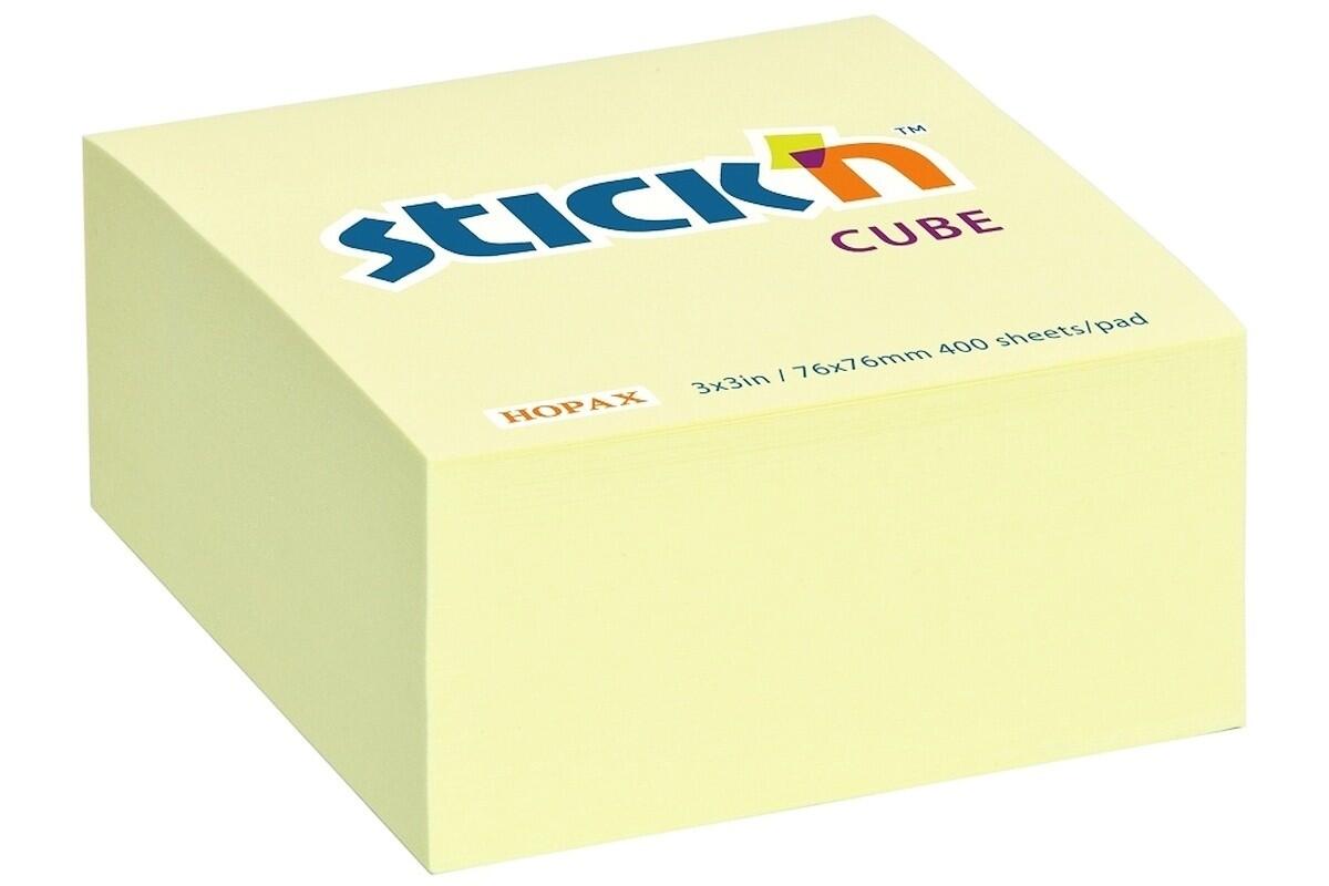 Bloček samolepicí Stick'n by Hopax kostka, 76 x 76 mm, 400 lístků ...